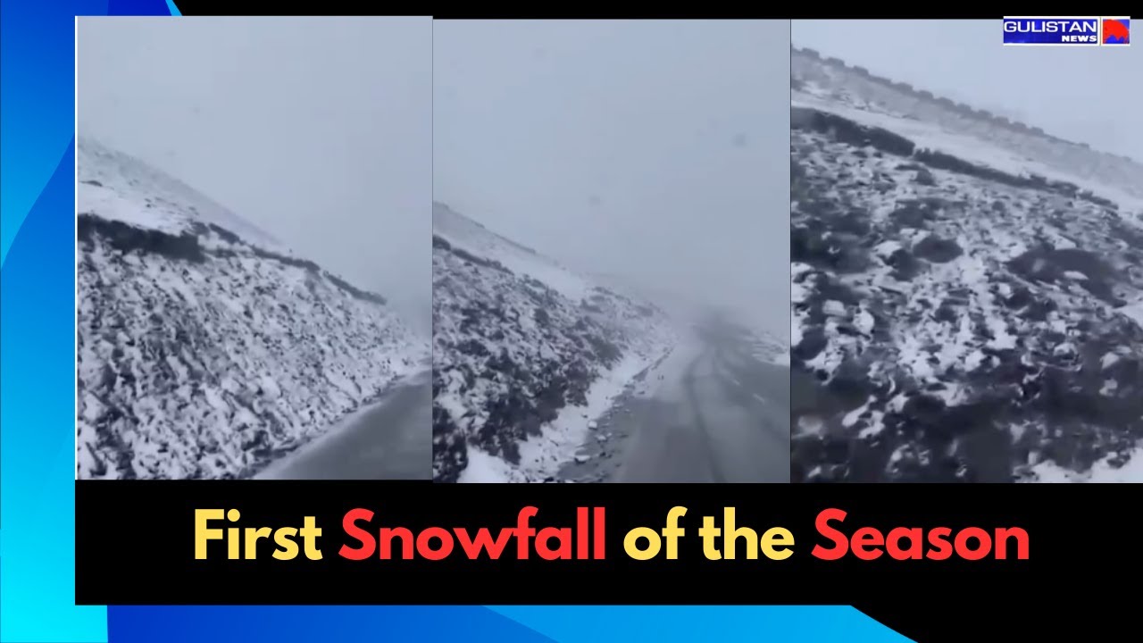 Razdhan in Gurez Embraces Its First Snowfall of the Season - YouTube