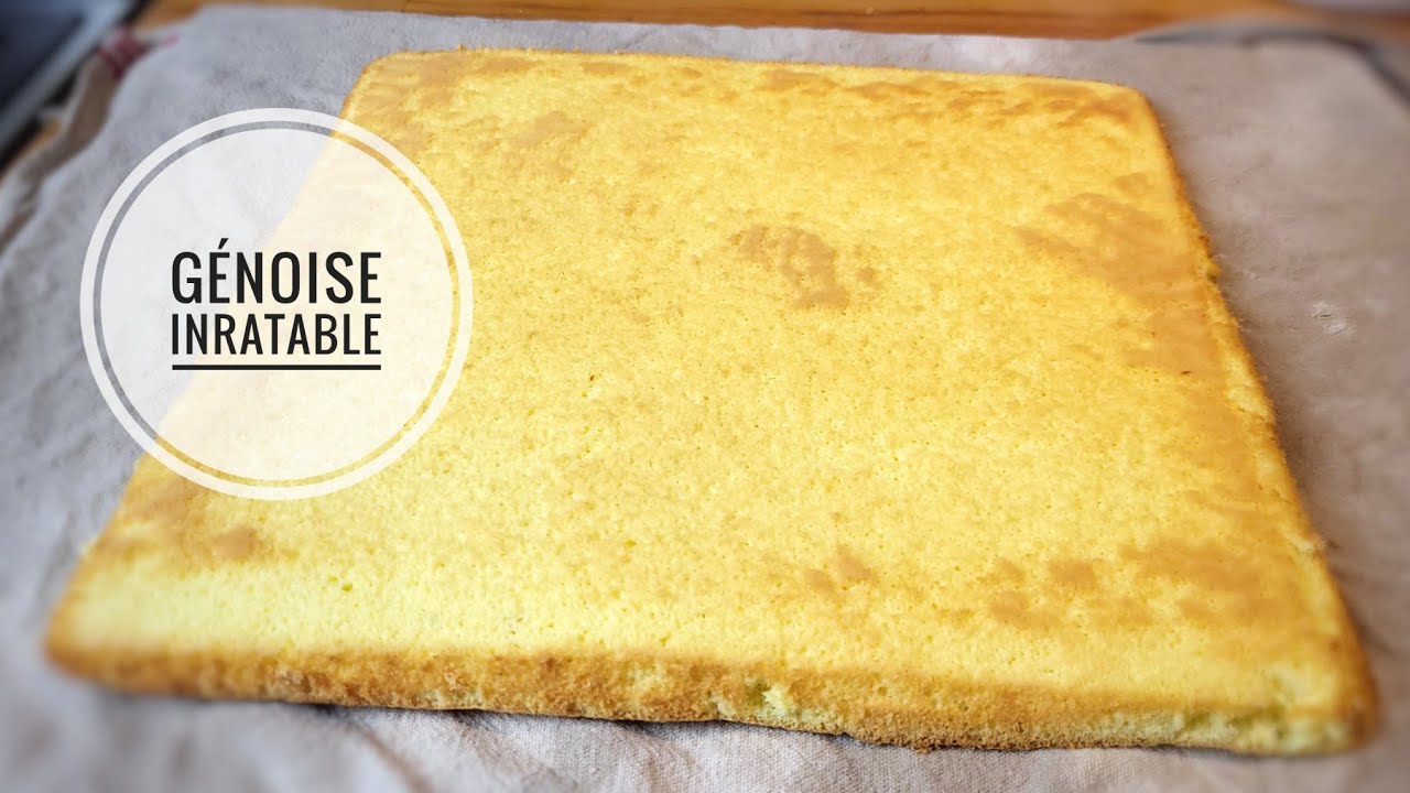 RECETTE DE GENOİSE İNRATABLE, idéale pour bûches et gâteaux roulés ...