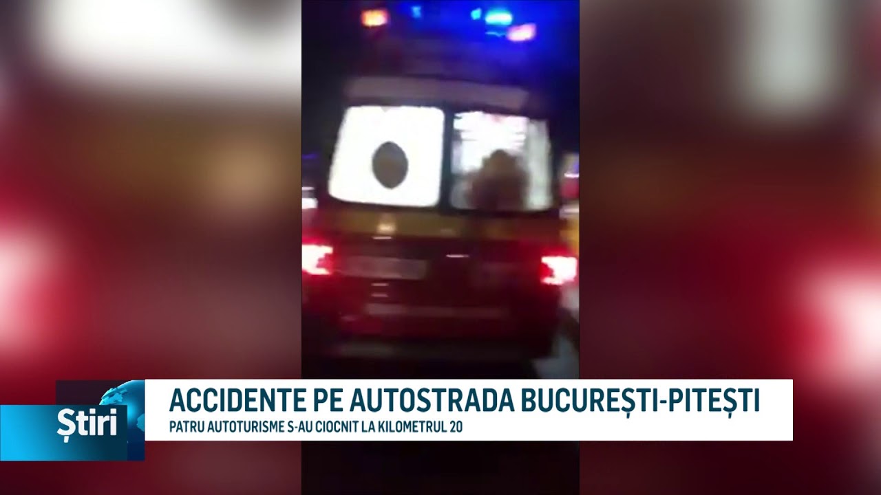 accidente pe autostrada bucuresti pitesti - YouTube