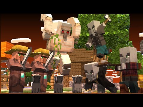 Villager vs Pillager life | Minecraft animation - YouTube