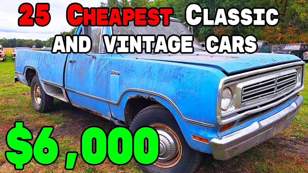 30 Classic Cheapest Cars for sale by Owners Online Now Under $6,000 ...