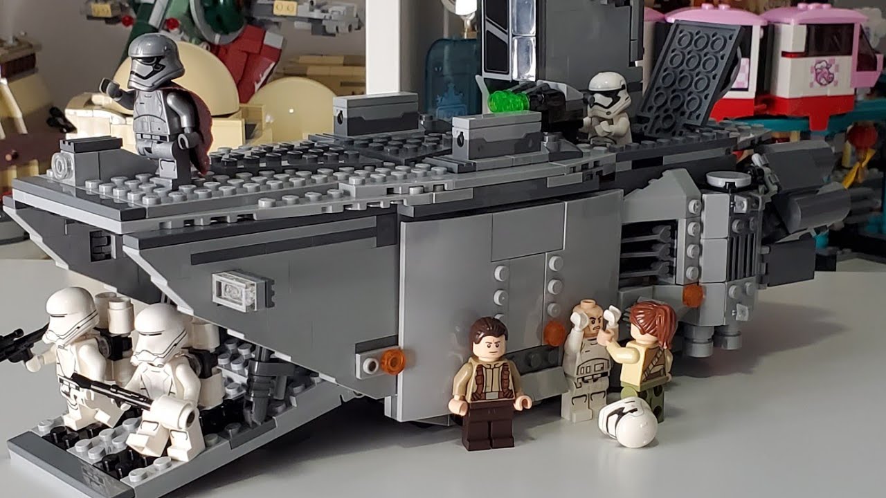 Lego Star Wars First Order Transport Review - YouTube