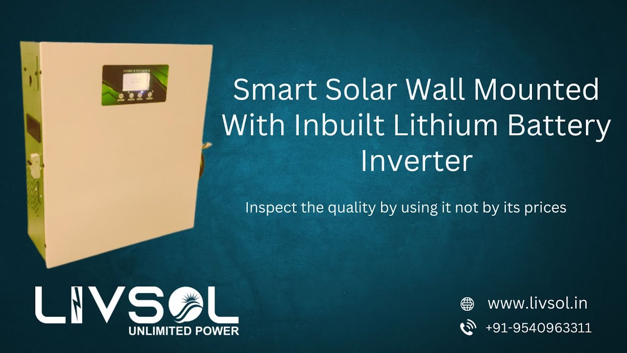 Smart Solar Wall Mounted with Inbuilt Lithium Battery Inverter/# ...