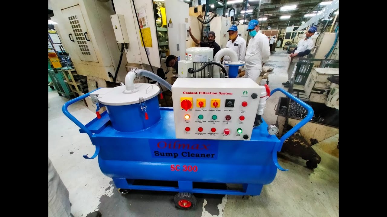 Oilmax - Coolant Sump Cleaner - YouTube