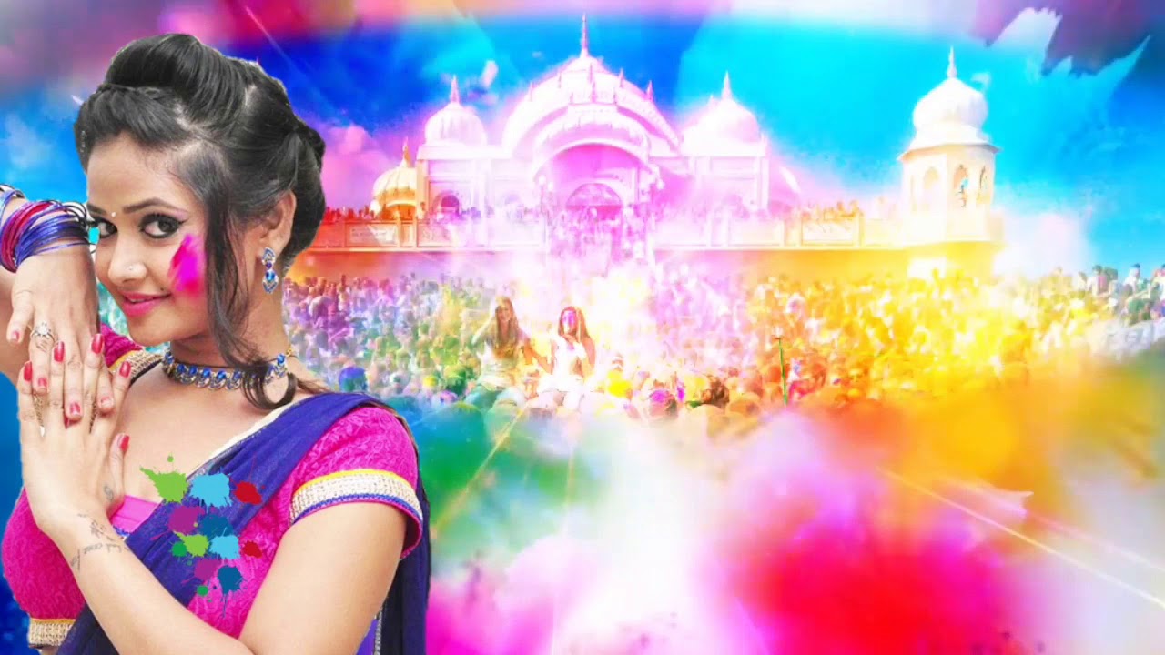 Holi Background Video effects hd Holi Animation Background - YouTube