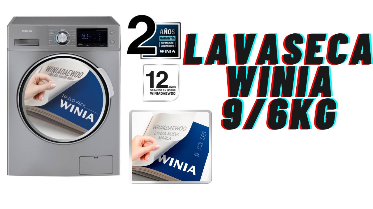 LAVASECADORA WINIA INVERTER 9/6KG REVIEW - YouTube