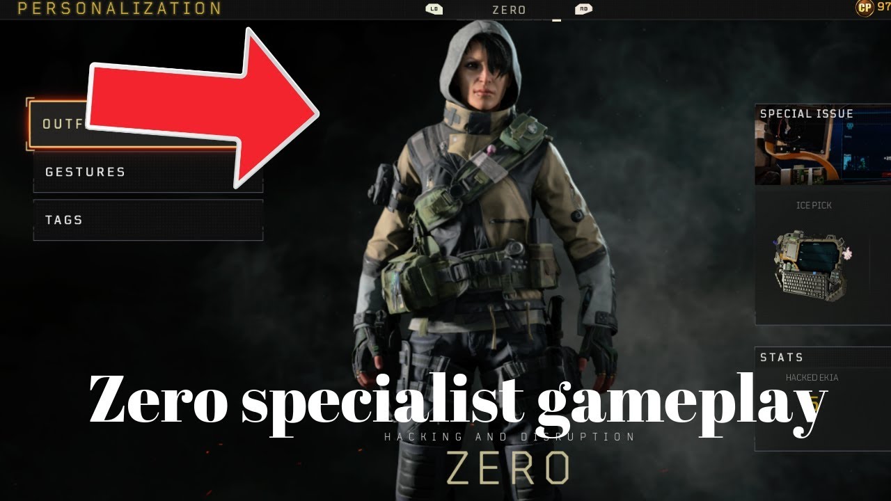 Call of Duty: Black Ops 4 Zero Specialist Gameplay - YouTube