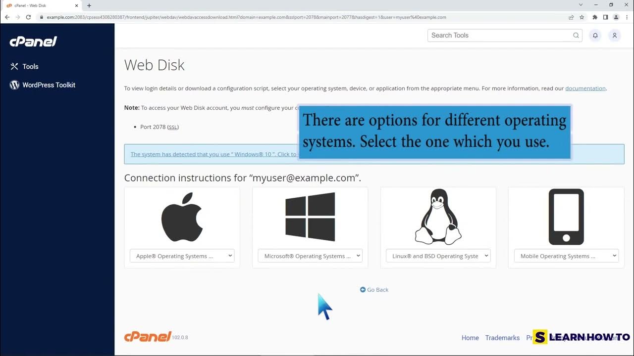 How to Access cPanel Web Disk with StartHost.com - YouTube