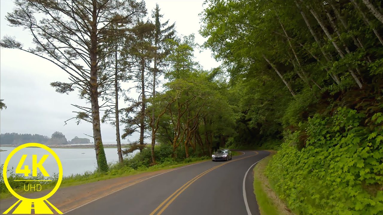 Scenic Drive ROAD 101 [4K 10 bit] - Coastal Road, Olympic National Park ...