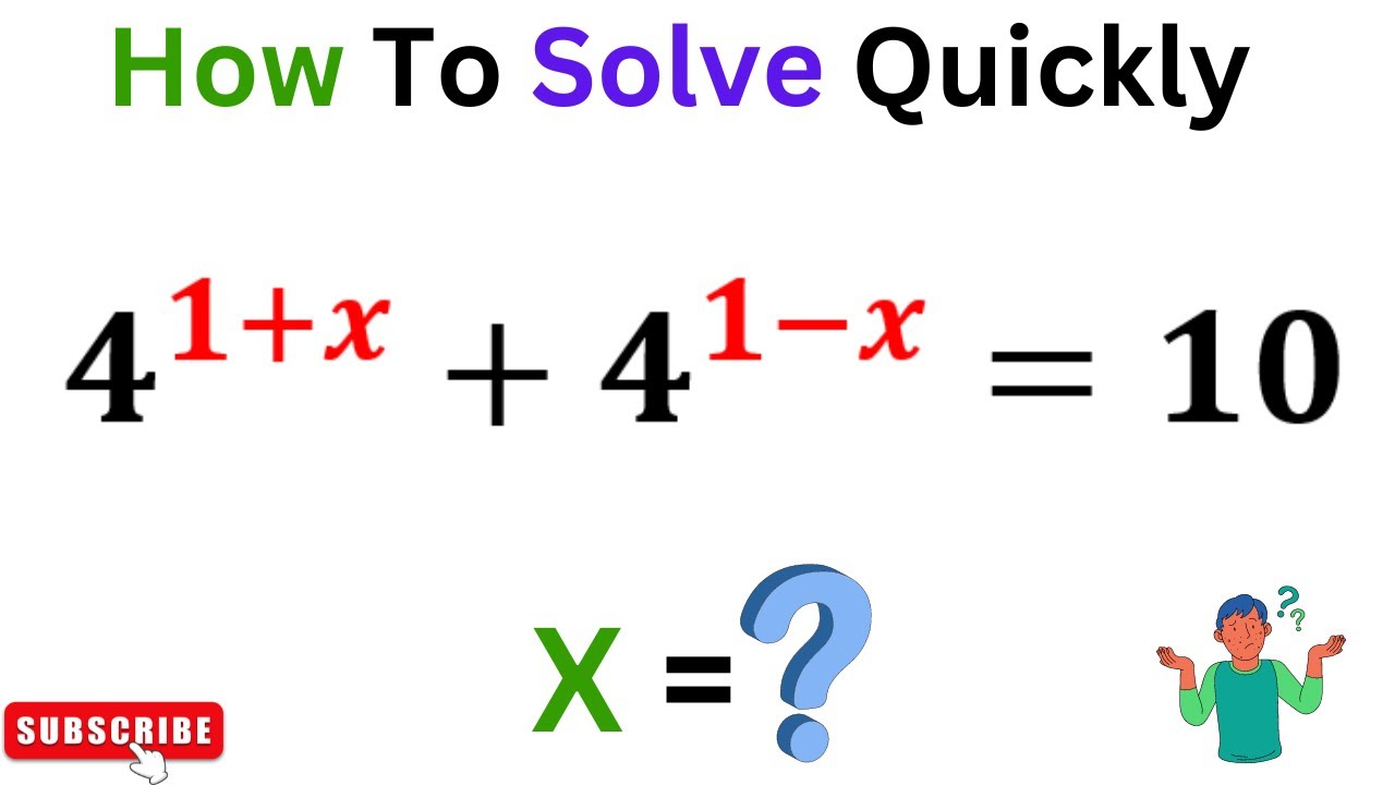 Solve This Amazing Math Problem 4 1 x 4 1 x 10 Find X YouTube