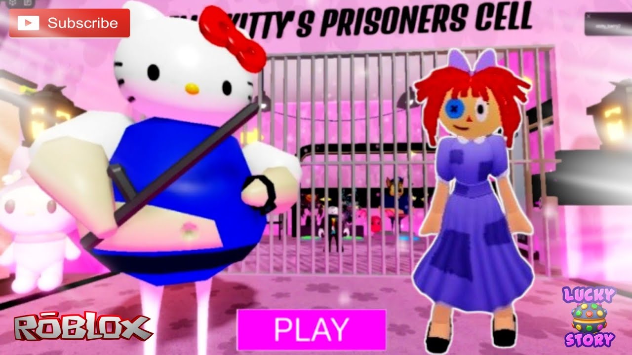 [New!] Hello Kitty's Barry Prison Run | Roblox #roblox #scaryobby - YouTube