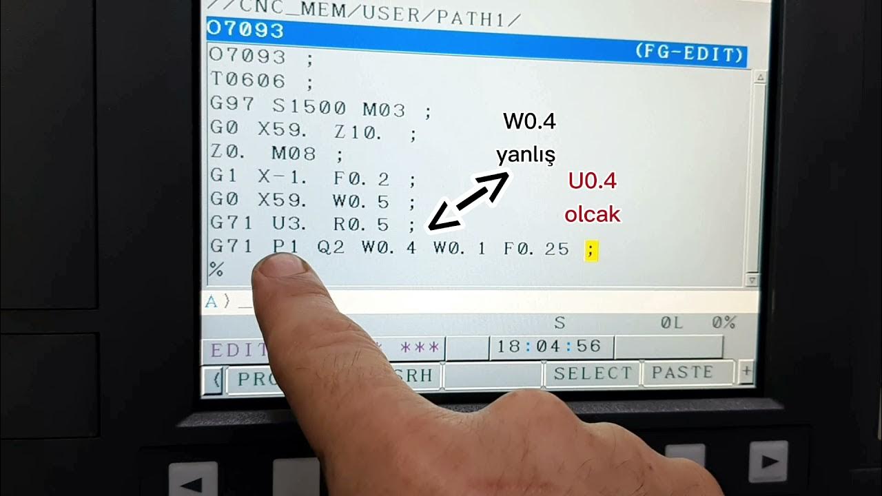 FANUC CNC TORNADA G71 G70 #G71 #G70 Çoklu paso çevrimi #FANUC #CNC # ...