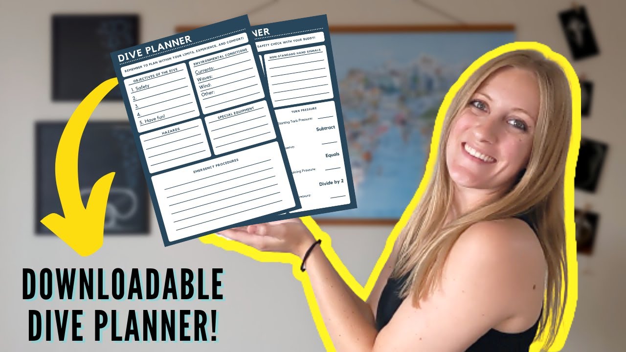 How to Plan a Dive - with Free Dive Planner Template! - YouTube