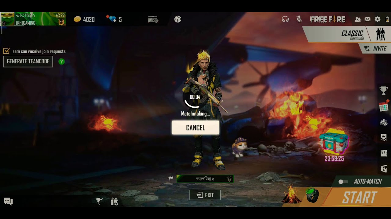 Free fire classic match.Solo V Dud - YouTube