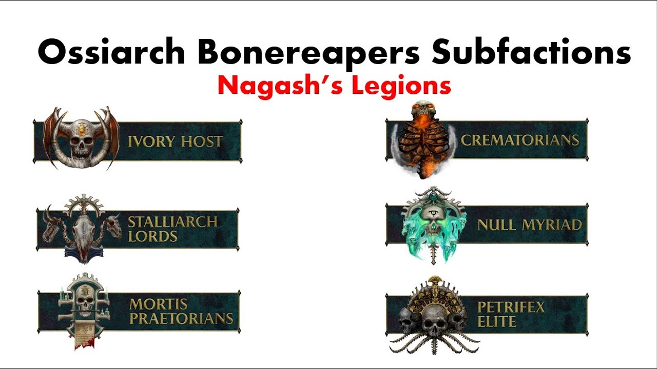 Ossiarch Bonereapers Subfactions LORE and BREAKDOWN - YouTube