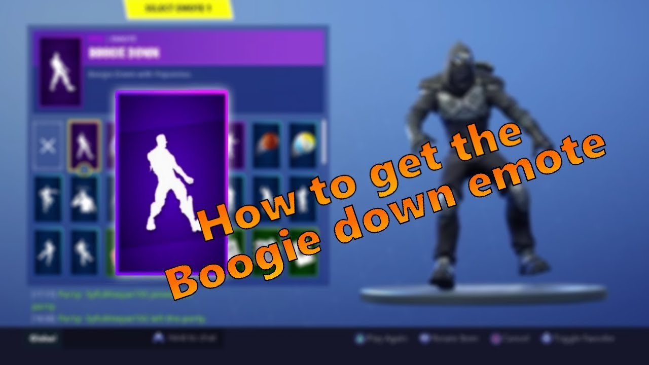 How to get the boogie down emote | Fortnite Battle Royale - YouTube
