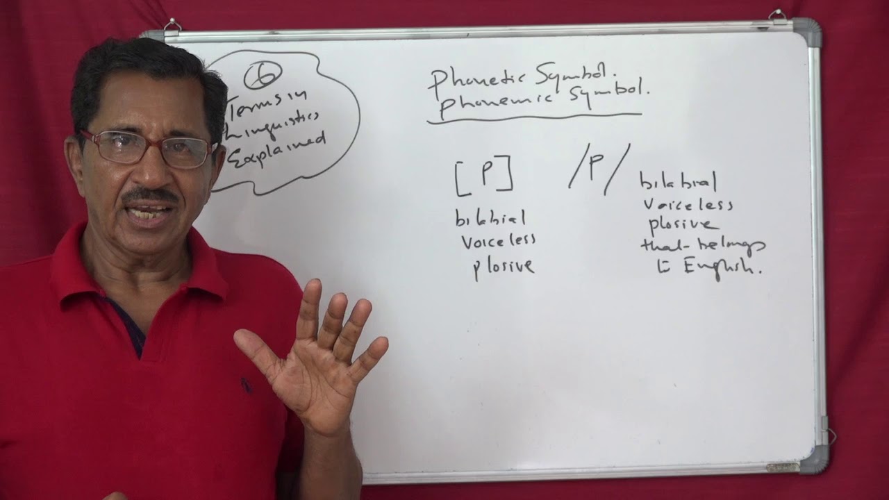 Lecture No. 6 ( 649 ) by Prof. Thomas Mathew. Terms in Linguistics ...