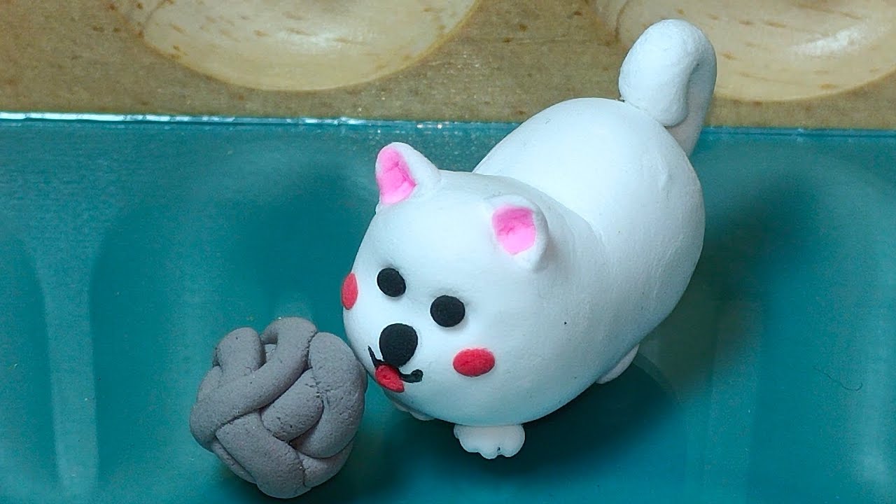 Animal clay// pomeranian dog // modelling clay - YouTube