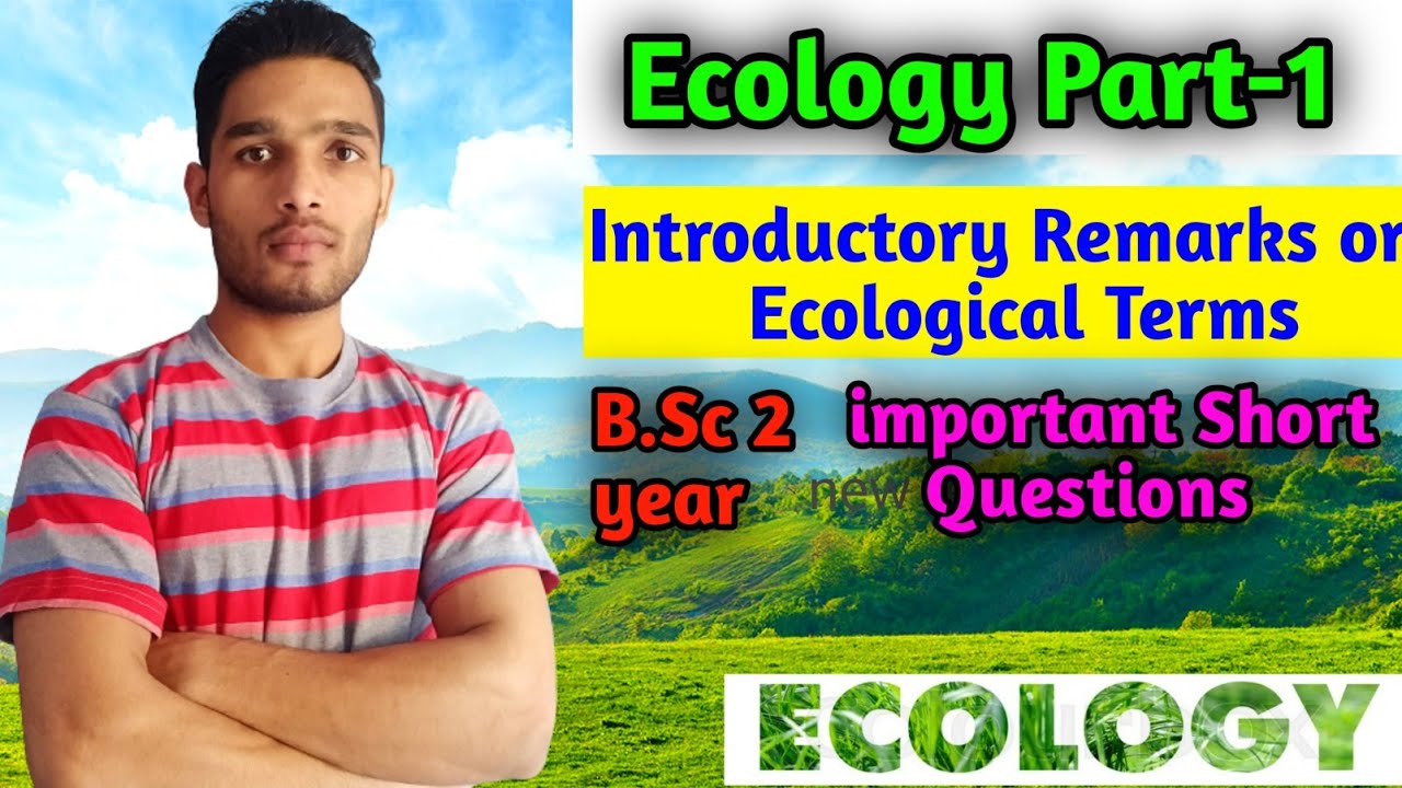 Ecology part-1|| Autecology|| Synecology|| B.Sc 2 year - YouTube