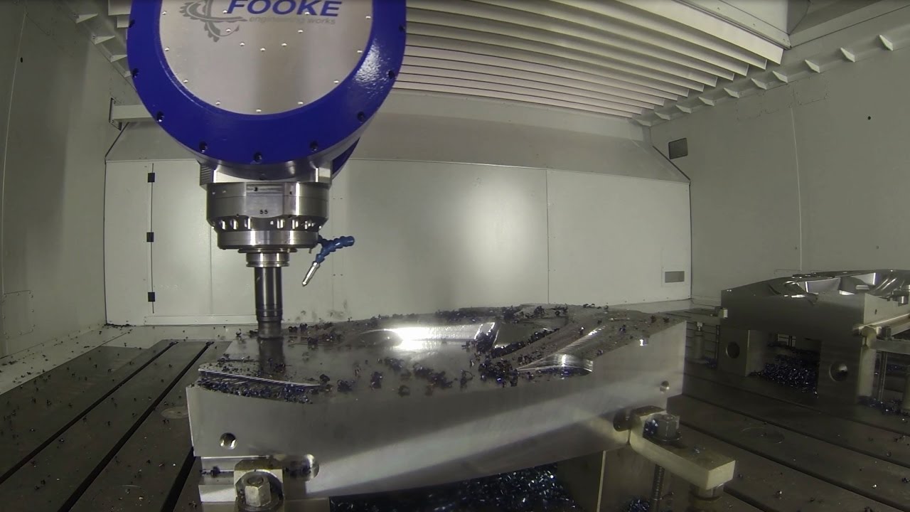 FOOKE GmbH - Portalfräsmaschine / Gantry Milling Machine - YouTube