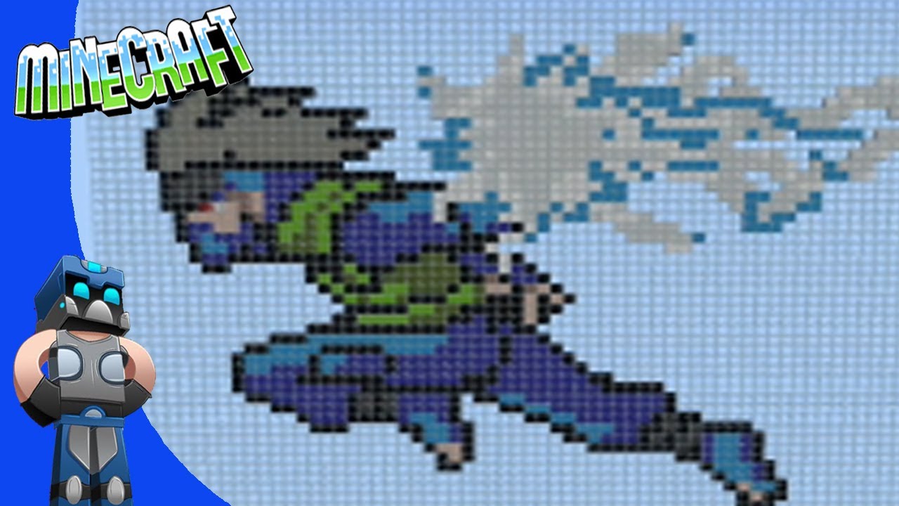 Minecraft: Como hacer Kakashi Pixel Art Tutorial - YouTube