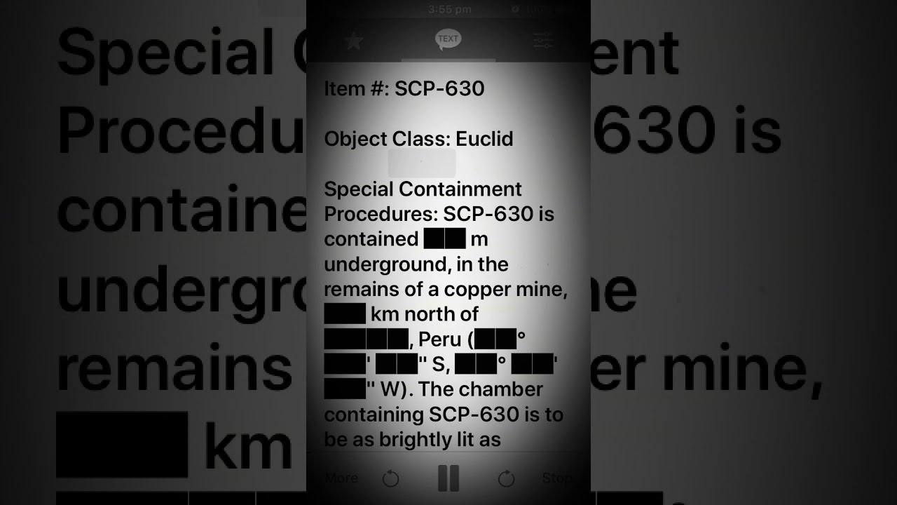 Scp 630 Black Glacier - YouTube