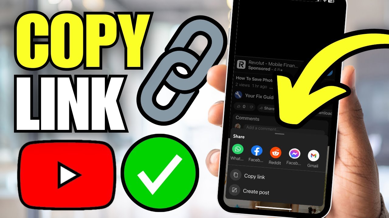 How To Copy YouTube Video Link on Mobile Phone - YouTube