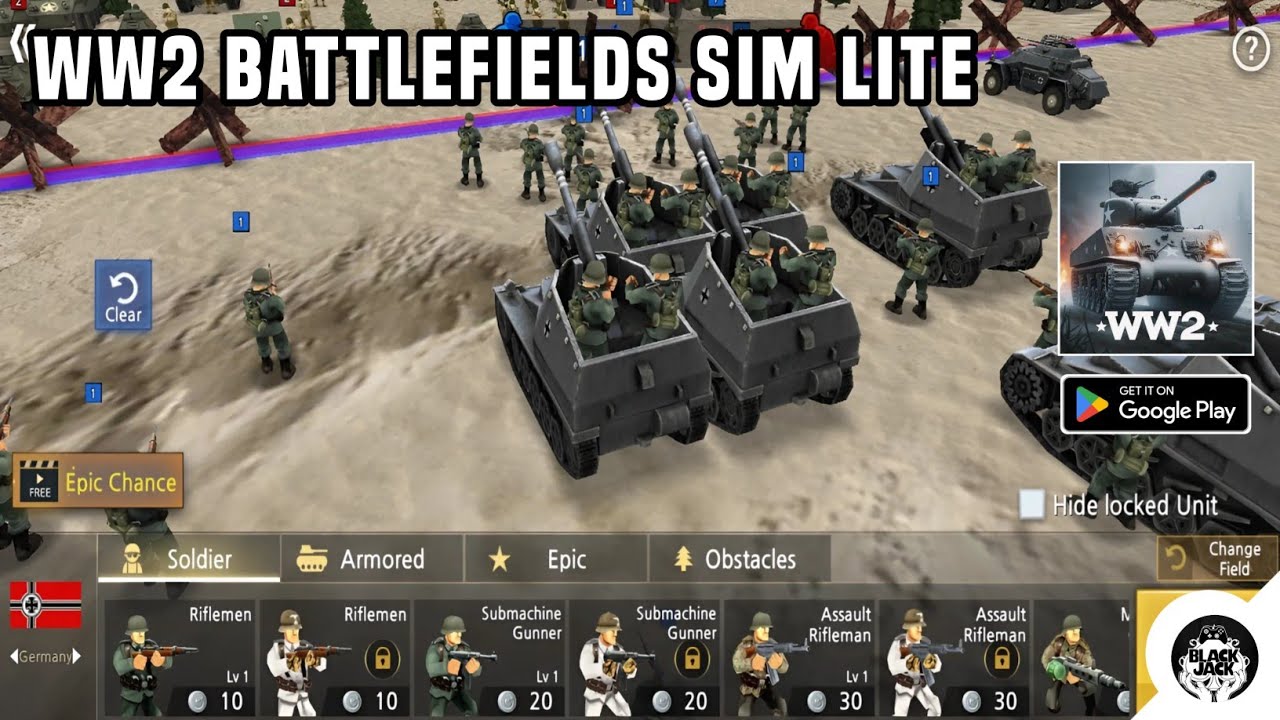 WW2 Battlefields Sim Lite - Android Gameplay - YouTube