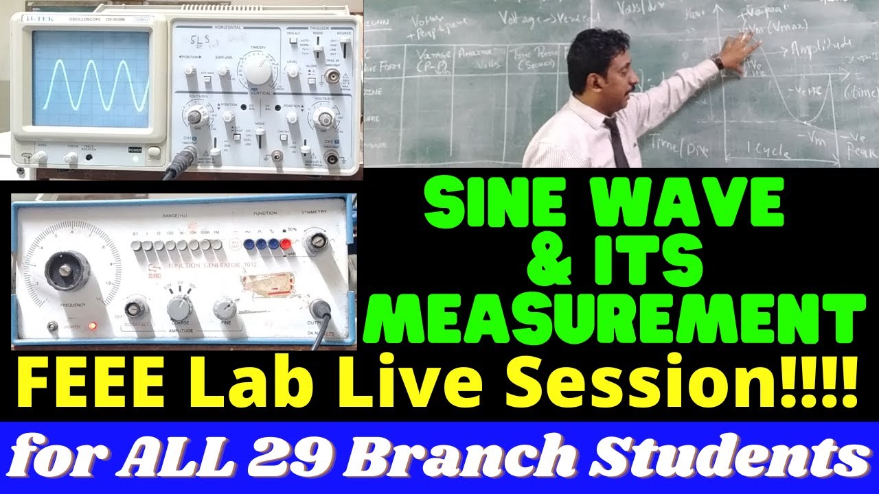 How to measure sine wave with oscilloscope |sine wave measurement ...