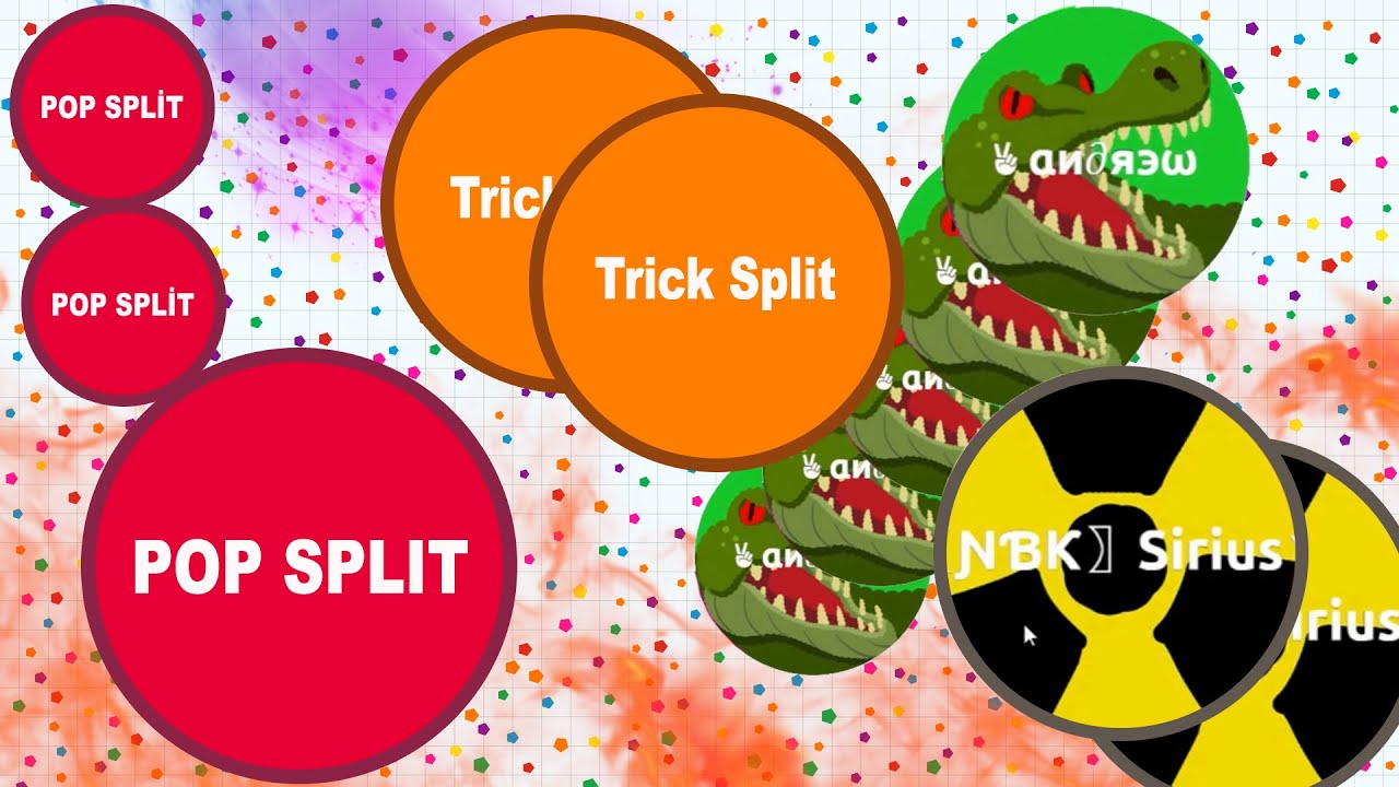 Agar.io - Solo Trick Splits Pop Splits (DESTROYING TEAMS IN AGARIO ...