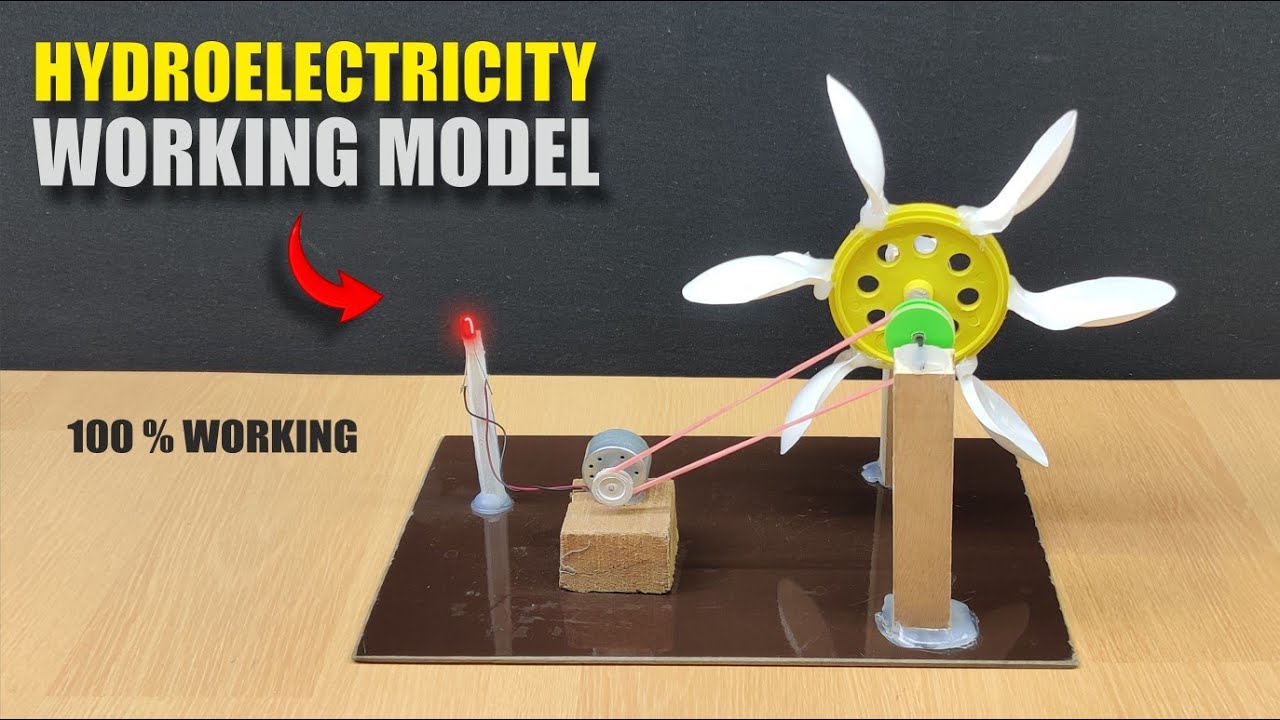 Hydro-Electric Generator|| How To Make Hydro Powerplant Working Model ...