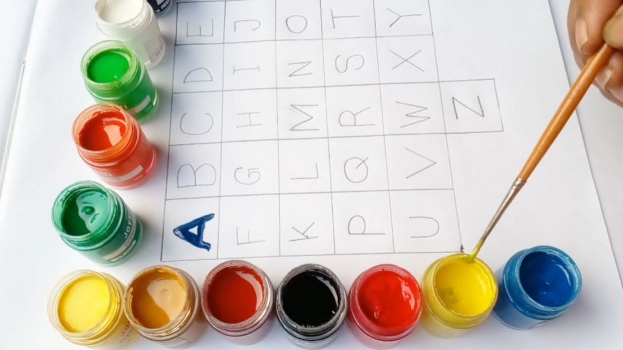 Colours Name With ABCD writing ABCD And Colour It Step By Step colours-name-with-abcd-writing-abcd-and-colour-it-step-by-step