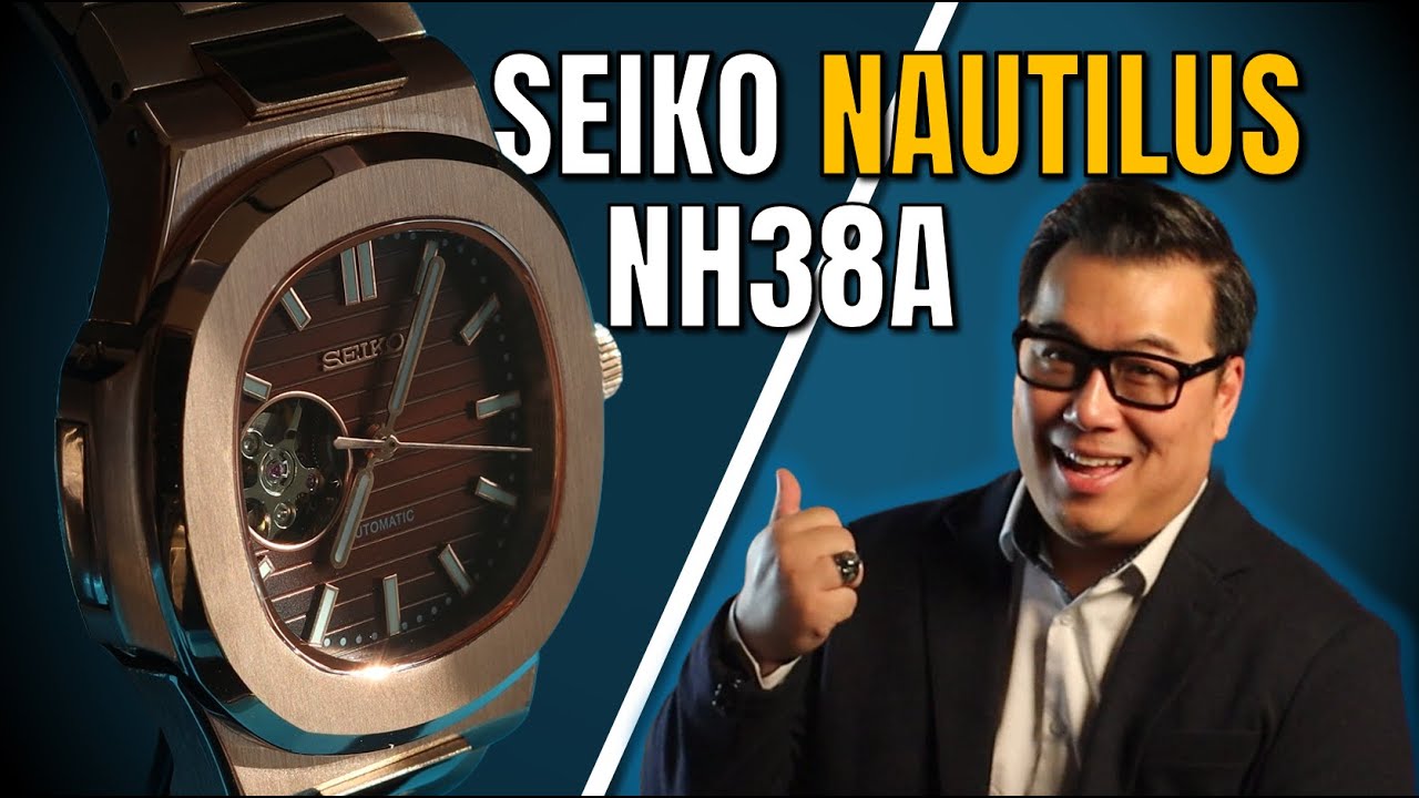 NH38A Seiko Nautilus Homage Mod - Movement and Watch Full Build - YouTube