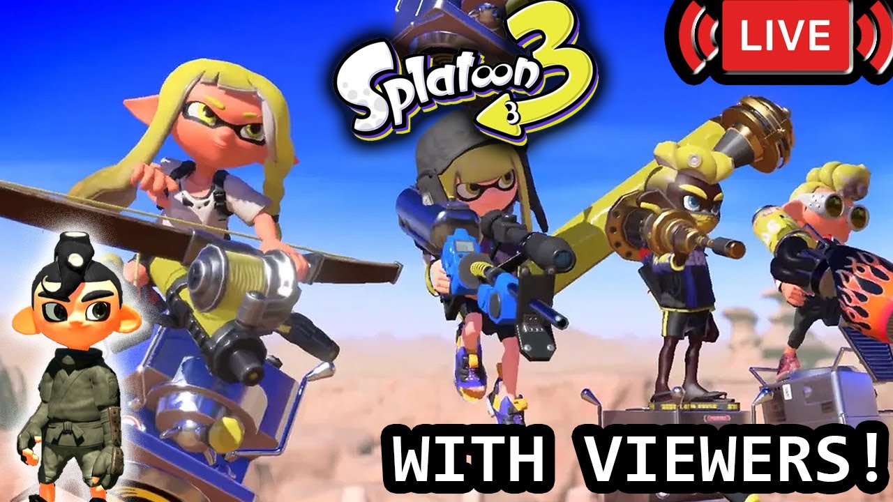 🔴 Splatoon 3 live with viewers! - YouTube