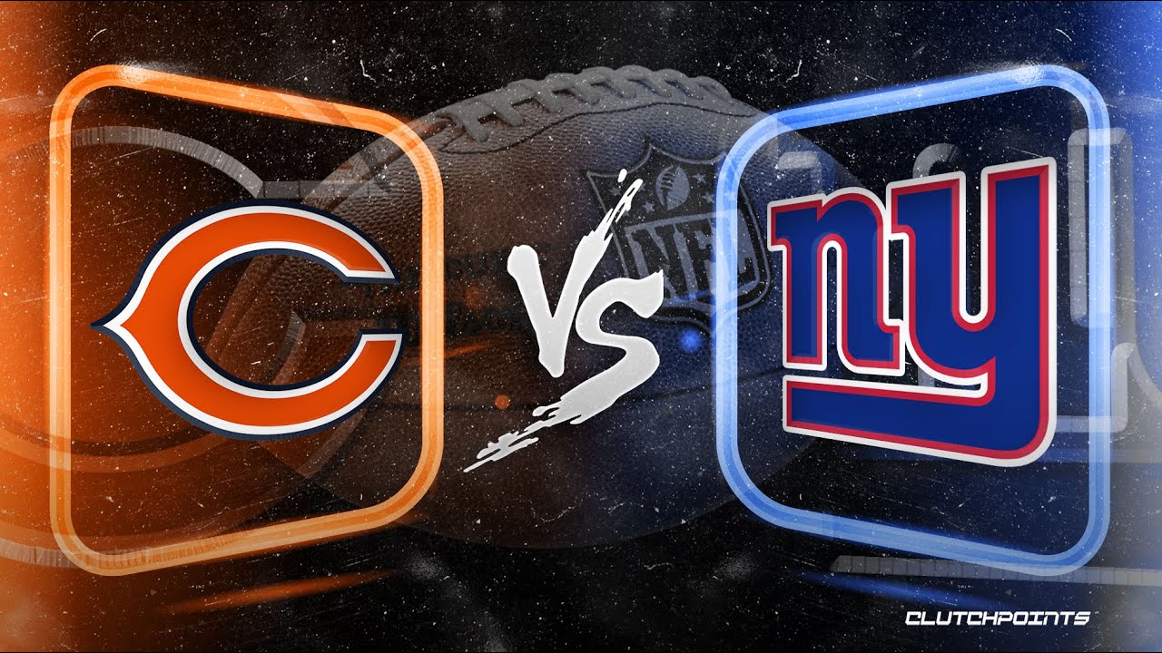 Chicago Bears Vs New York Giants Live Stream Play by Play - YouTube