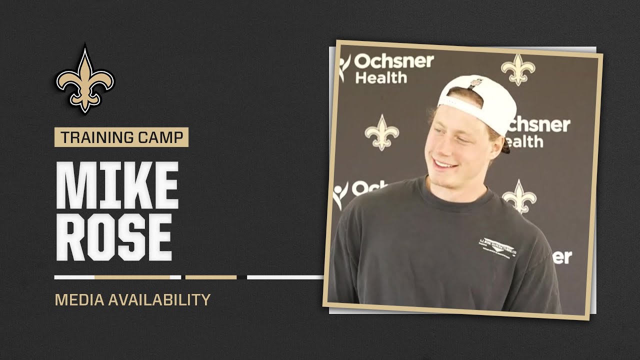 Mike Rose on Signing with Team, Time in UFL | Saints Training Camp 2024 ...