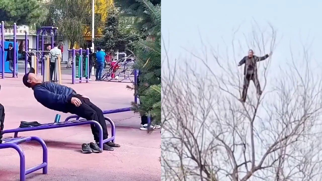 Ultimate collection of Chinese grandpas' hardcore workout | Amazing ...