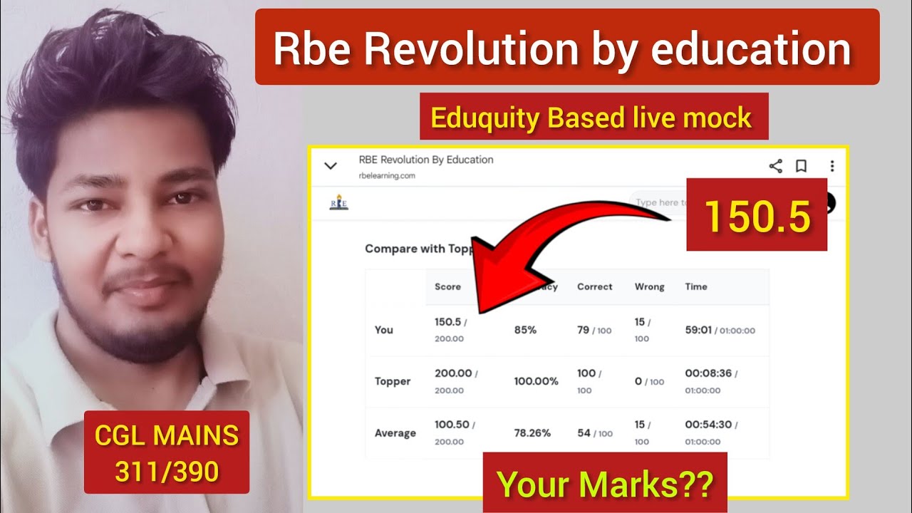 SSC CGL LIVE MOCK TEST // RBE REVOLUTION BY EDUCATION / SSC CGL MOCK ...