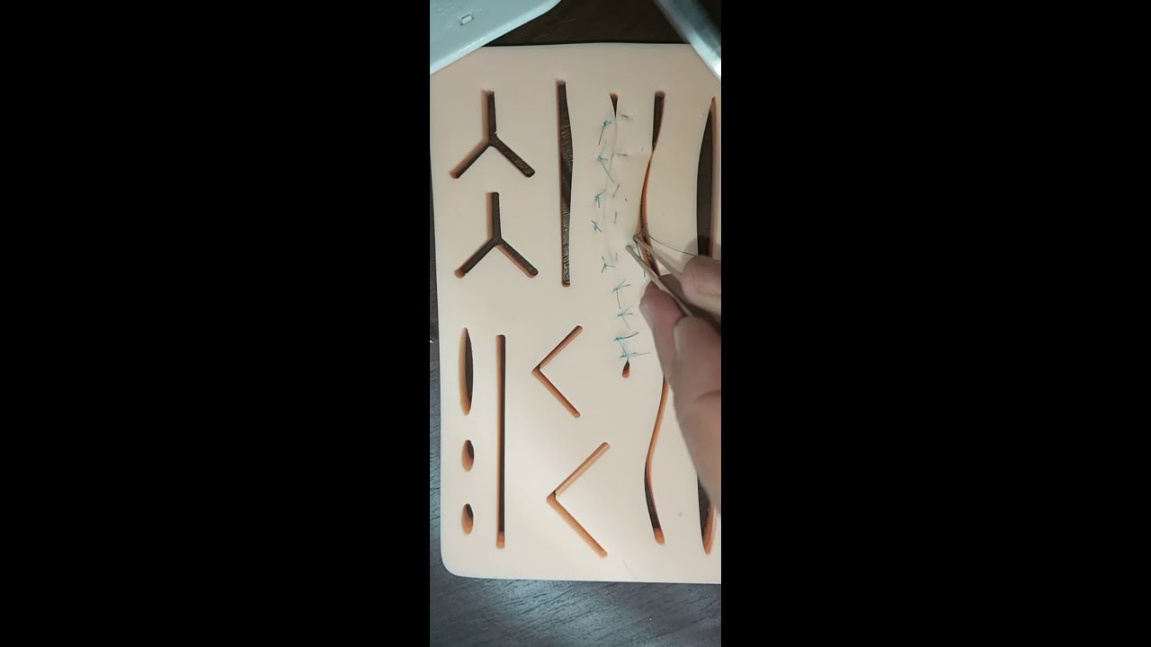 simple inverted suture - YouTube