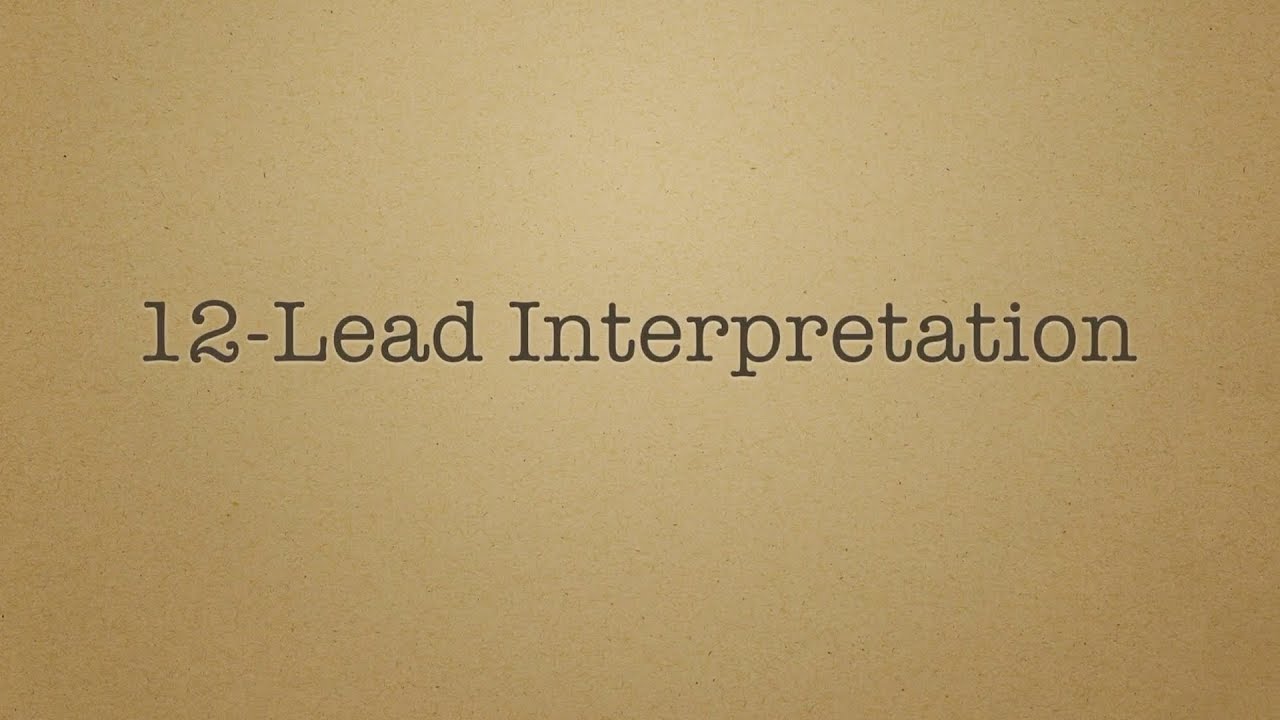 12 Lead Interpretation - YouTube