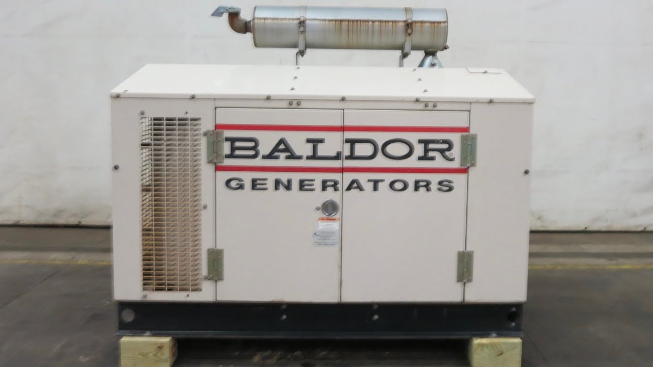 Baldor IGLC35-2GU 35 kW natural gas / propane generator GM 4.3L engine ...