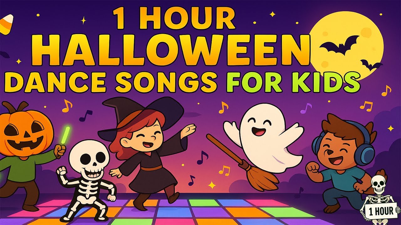 1 Hour Halloween Dance Songs for Kids – Fun Spooky Playlist (Volume 1 ...