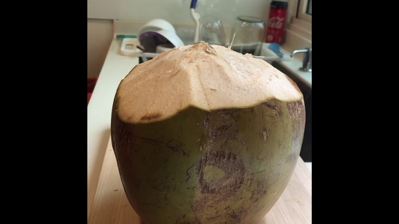 How to cut a coconut? - YouTube