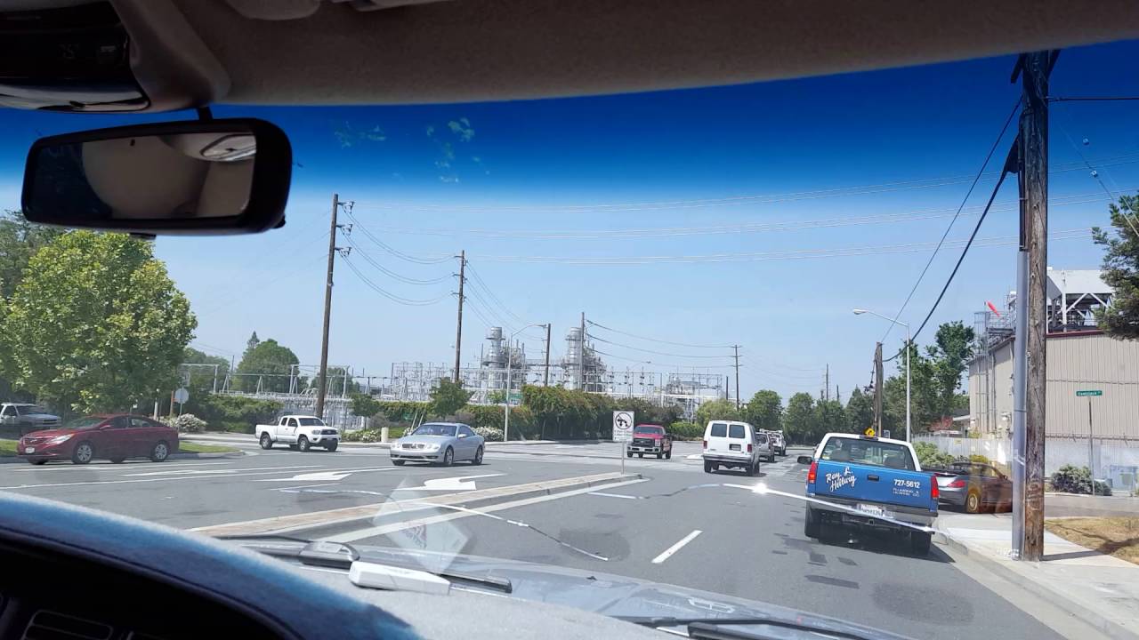 Path of travel to intersection of Mustang - YouTube