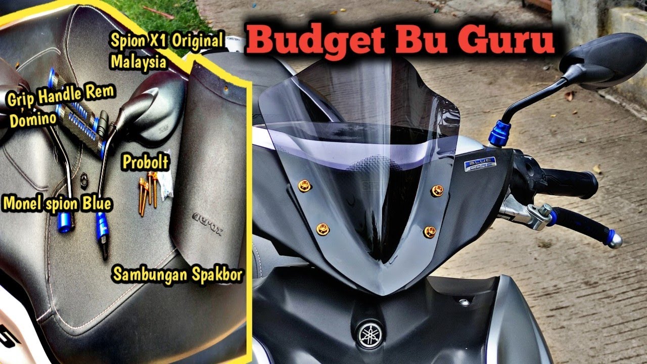 Modifikasi All New Aerox | Pasang Spion X1, Baud Probolt, Sambungan ...