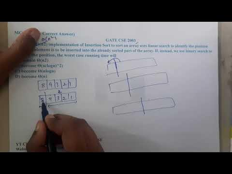 GATE CSE 2003 Q ||Algorithms || GATE Insights Version: CSE - YouTube