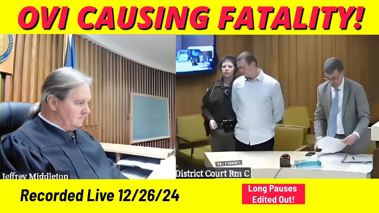 Judge Middleton! Bond Revocation Court! OVI Fatality Case! - YouTube