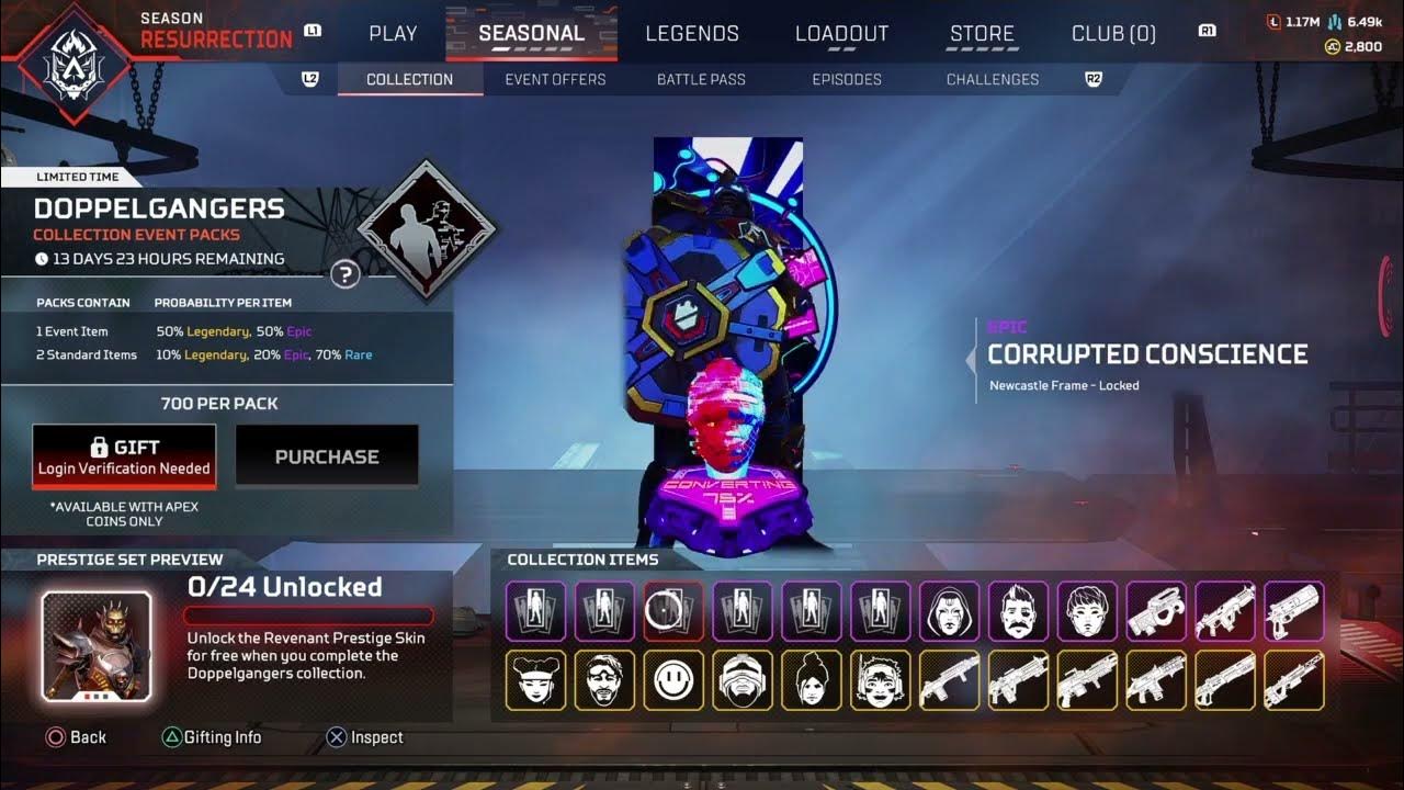 Apex Legends Doppelganger Collection Event & Prize Tracker Rewards - Revenant Prestige Skin ...