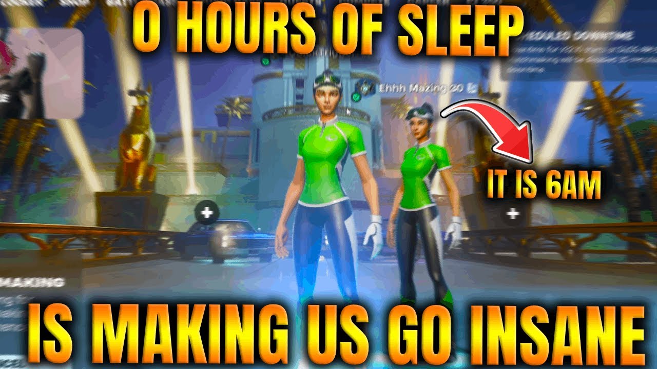 0 HOURS OF SLEEP IS A BAD IDEA WHILE PLAYING FORTNITE - YouTube
