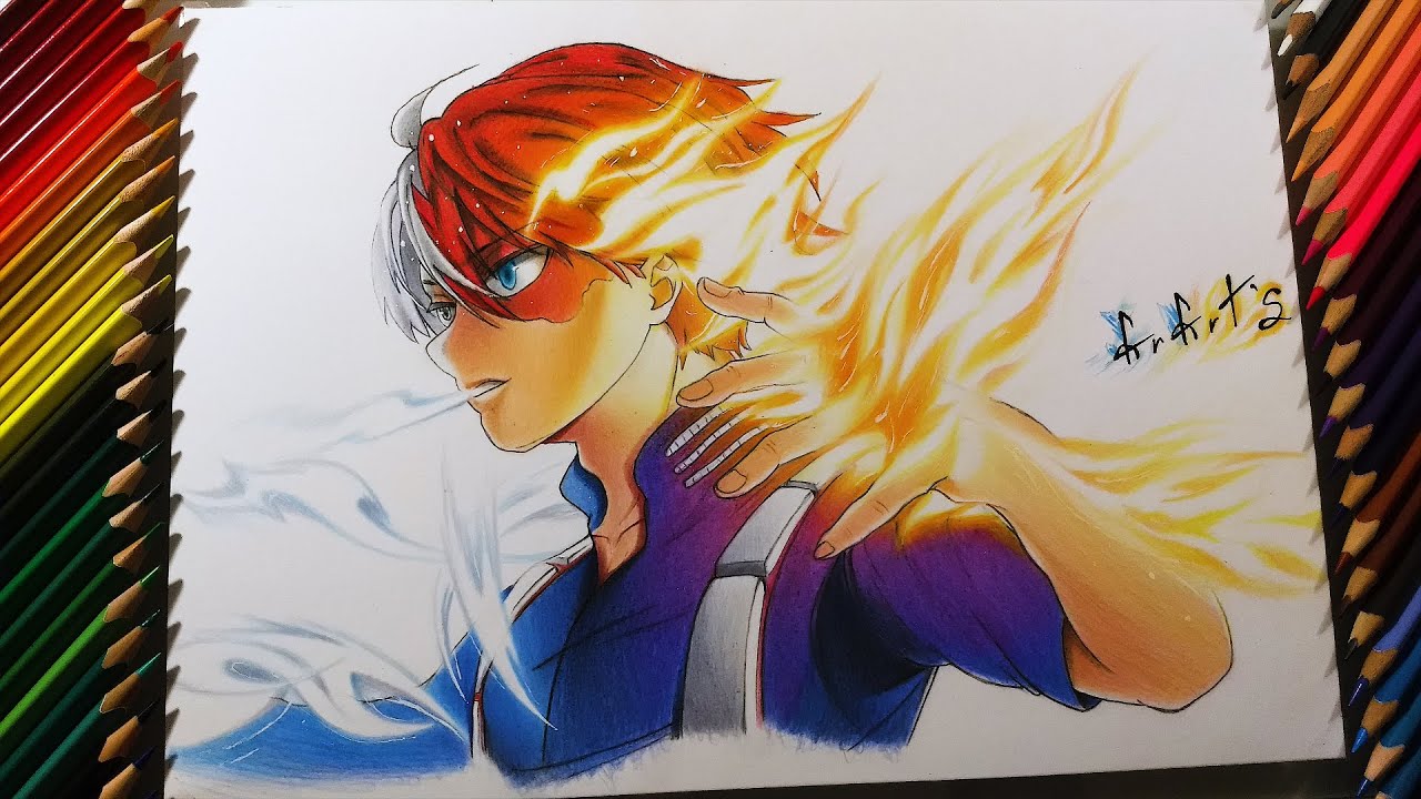 Drawing - Todoroki Shoto ( My Hero Academia / Boku No Hero Academia ...